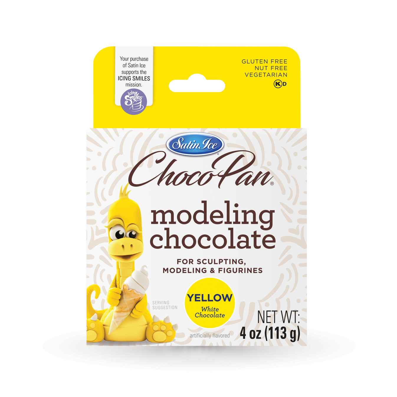 ChocoPan by Satin Ice Yellow Modeling Chocolate - 4 oz Box