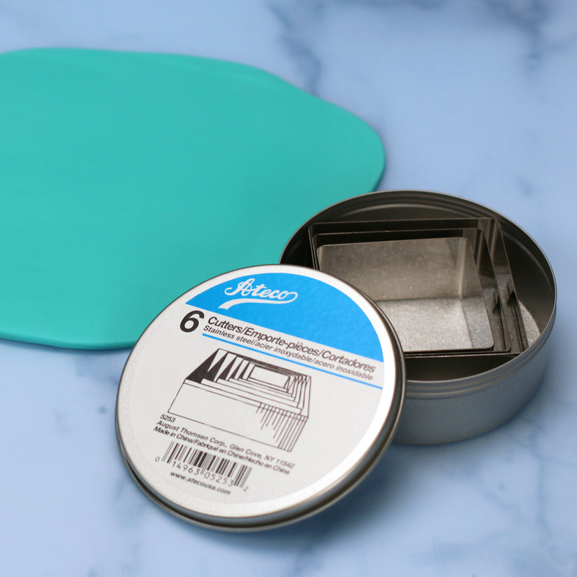 Ateco Stainless Steel Square Cutter Set – Satin Ice