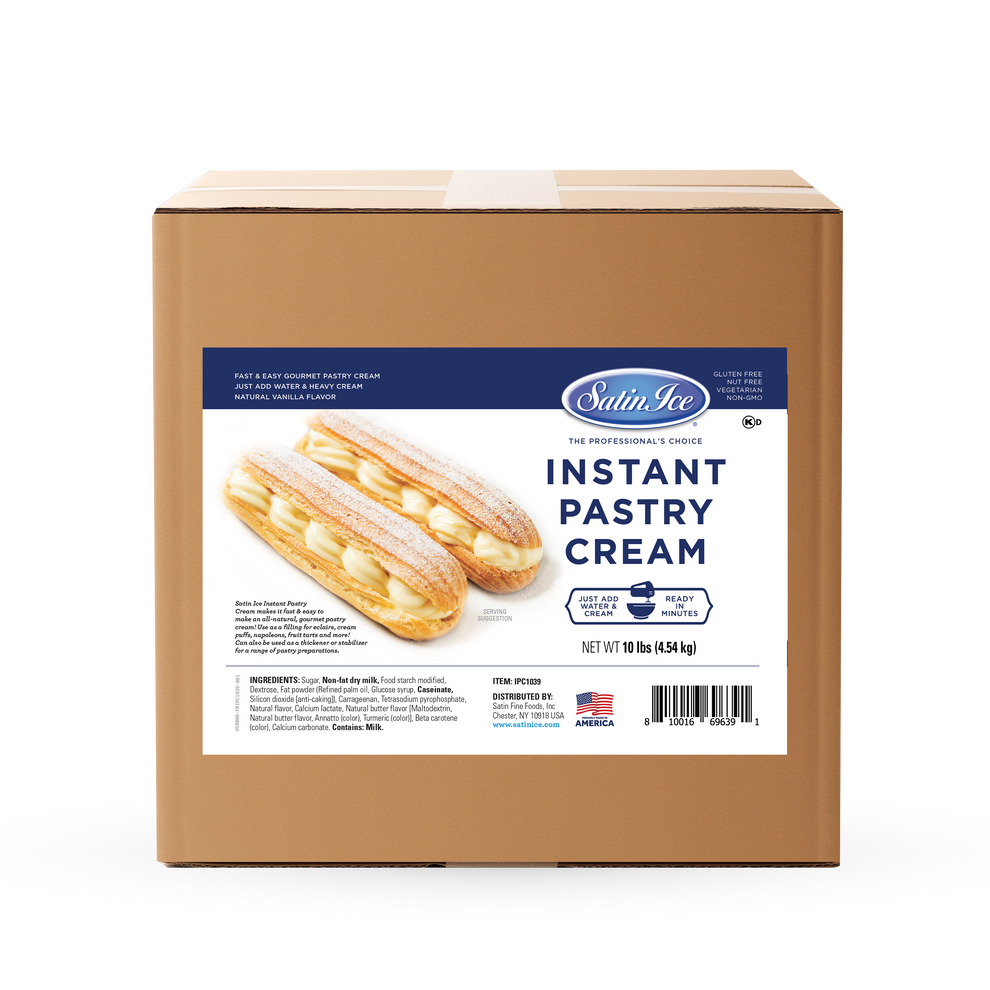 Instant Pastry Cream - 10 lb Box – Satin Ice