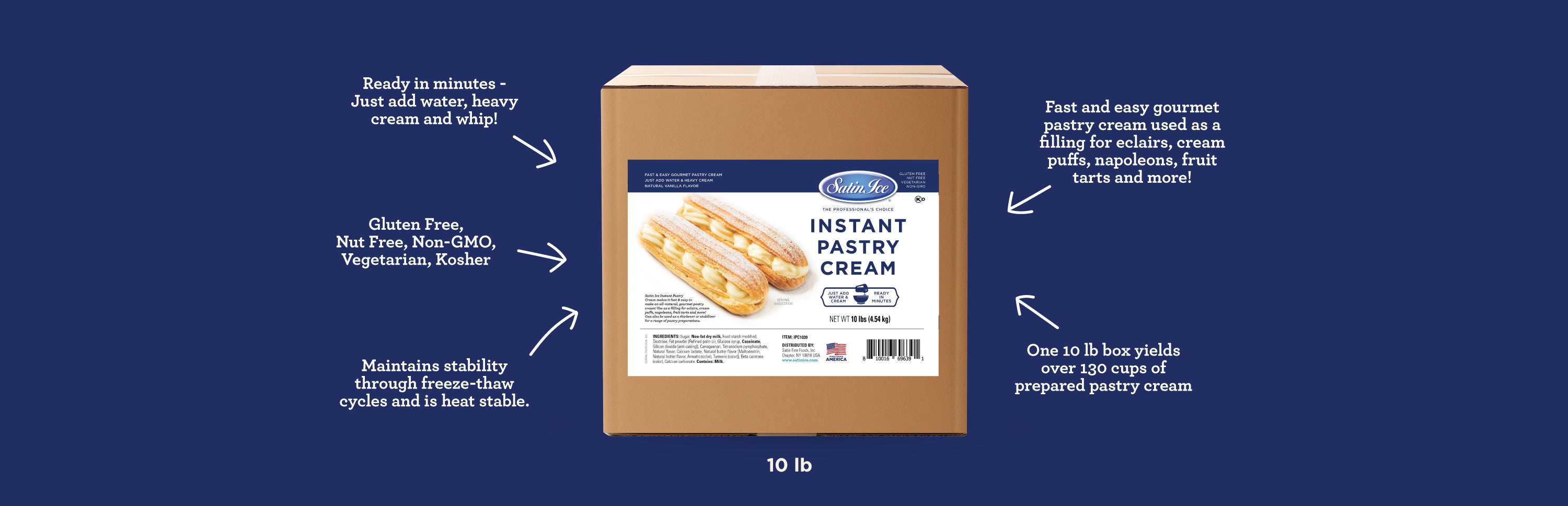 Instant Pastry Cream – Satin Ice